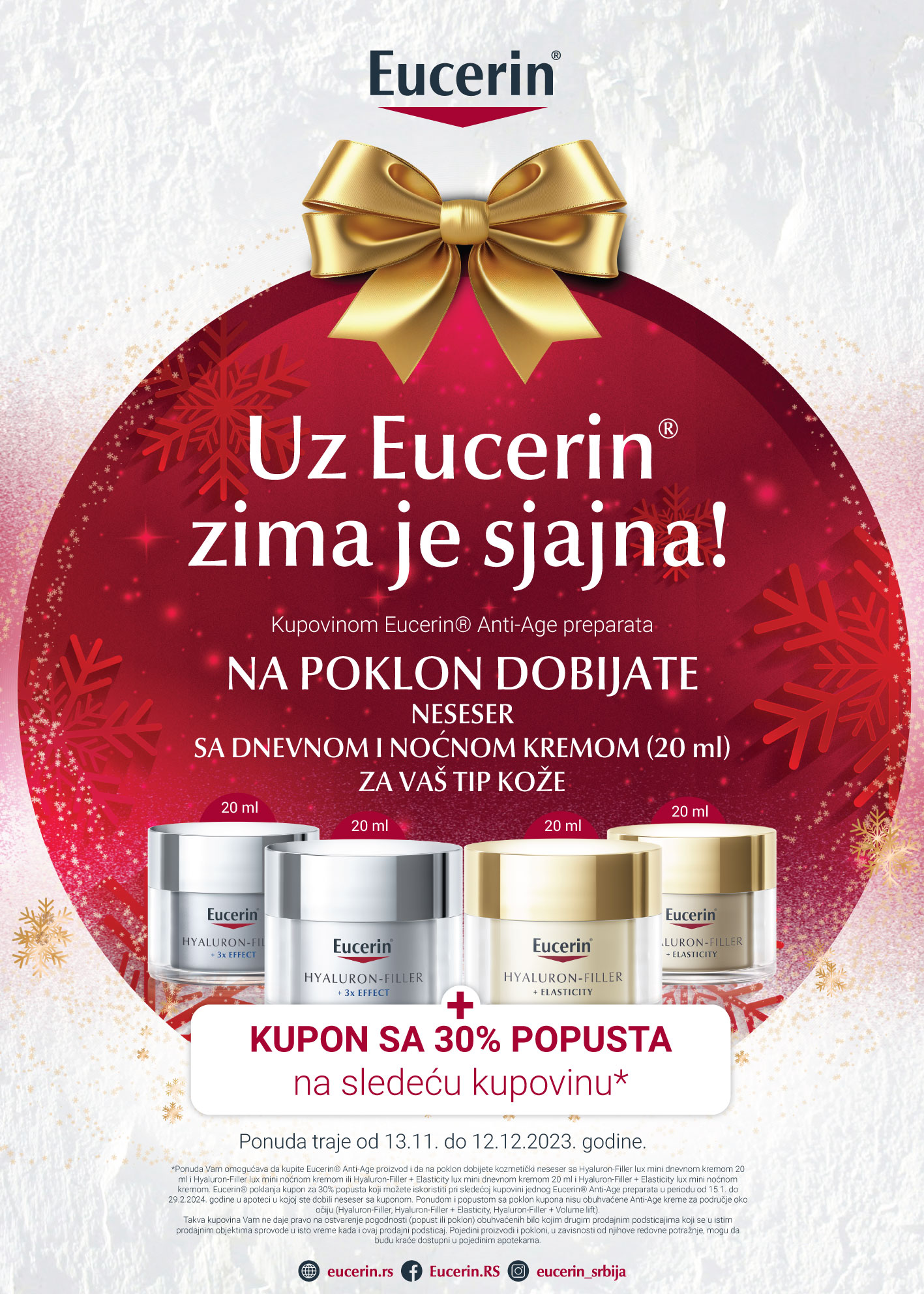 „Uz Eucerin® zima je sjajna“ anti-age akcija još je atraktivnija